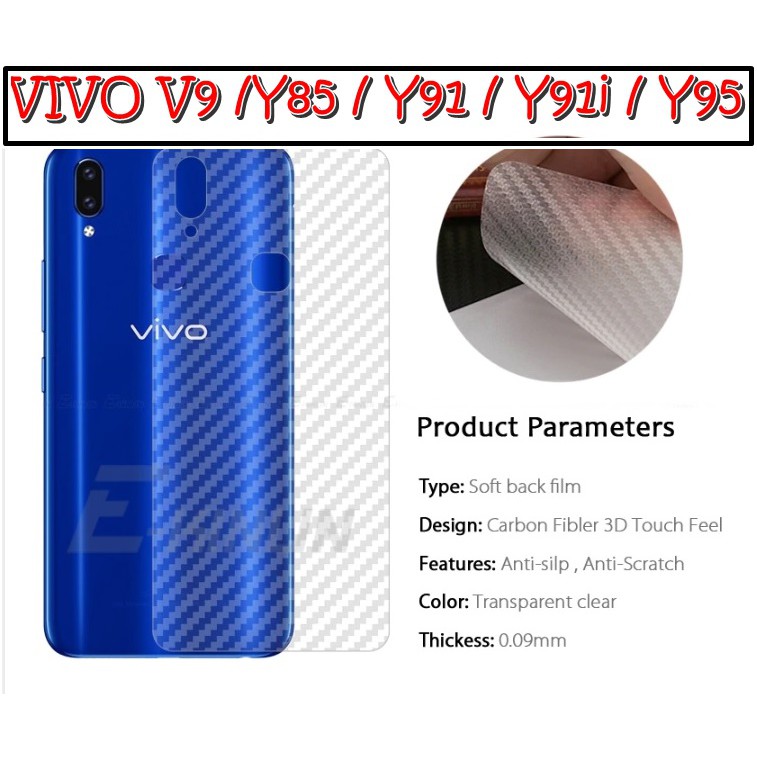 VIVO V9 / Y85 / Y91i / Y91C /Y95 ฟิล์มหลังเครื่อง 3D กันรอยขีดข่วน คราบเหงื่อ คราบน้ำ | Shopee ...