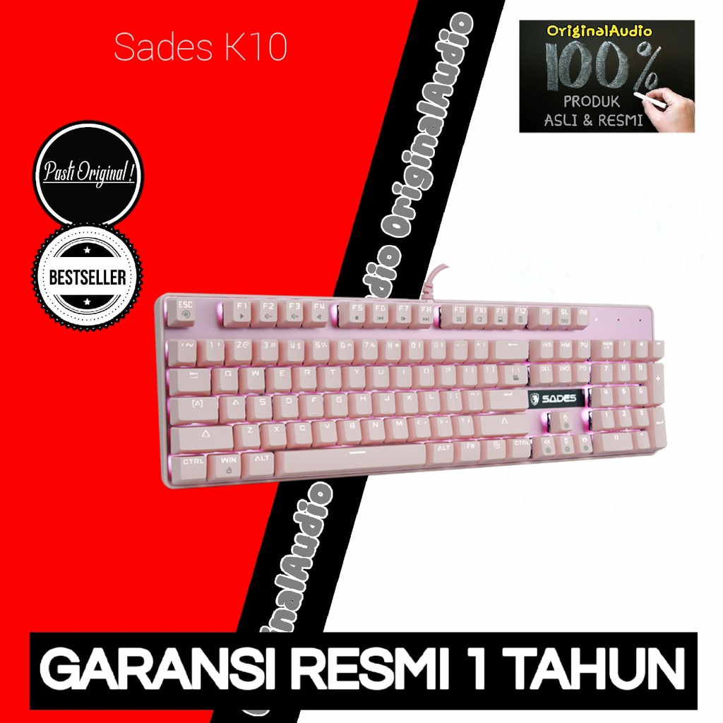 Sades K10 / K 10 / K-10 คีย์บอร์ดเล่นเกมสไตล์ดั้งเดิม | Shopee Thailand