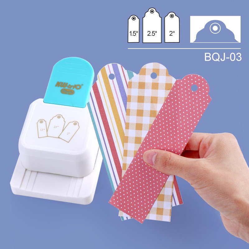 3 in 1 Tag Punch เครื่องตัดมุมกระดาษ Punch Bookmark Punching Machine ...