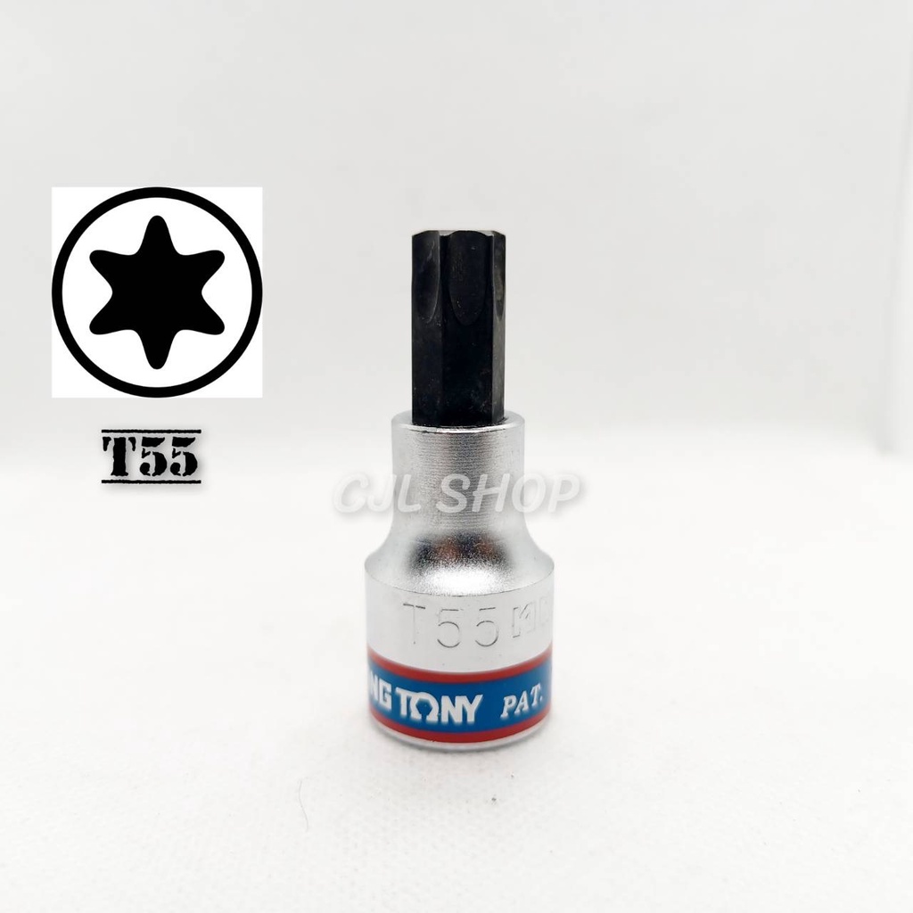 Kingtony ลูกบล็อคเดือยโผล่ หกเหลี่ยม | 6แฉก TORX | 1 ชิ้น | Shopee Thailand