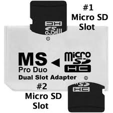 PSP ตัวแปลงเมม PSP Micro SD To MS Pro Duo PSP พลาสติกแข็งอย่างดี ทดสอบ ...