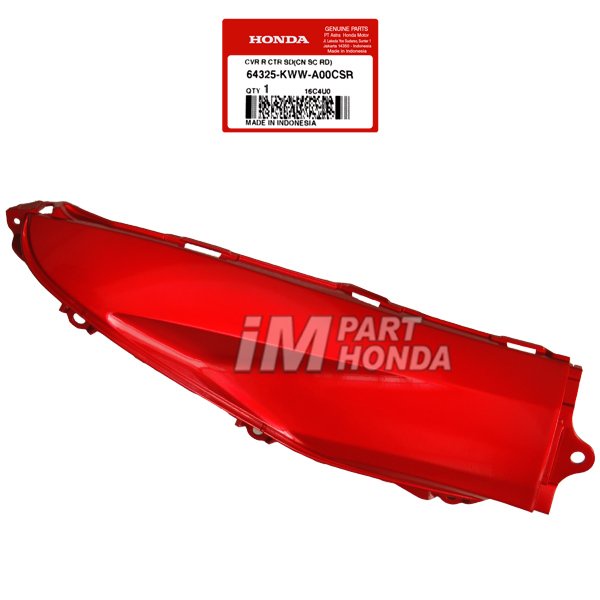 Merah 64325-kww-a00csr ฝาครอบการเชื่อมต่อตัวขวา Revo 110 2009 - 2010 ...