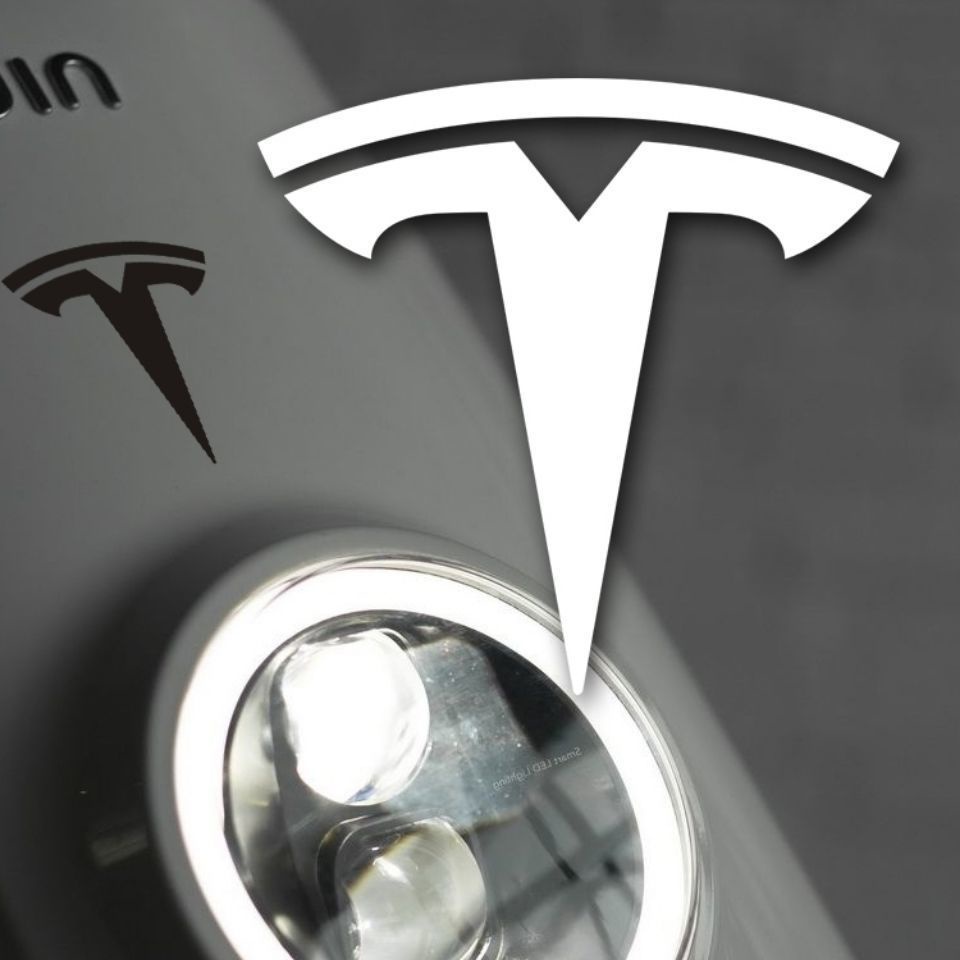 TESLA logo sticker MODEL S MODEL3 MODEL X MODEL Y Cybertruck computer ...