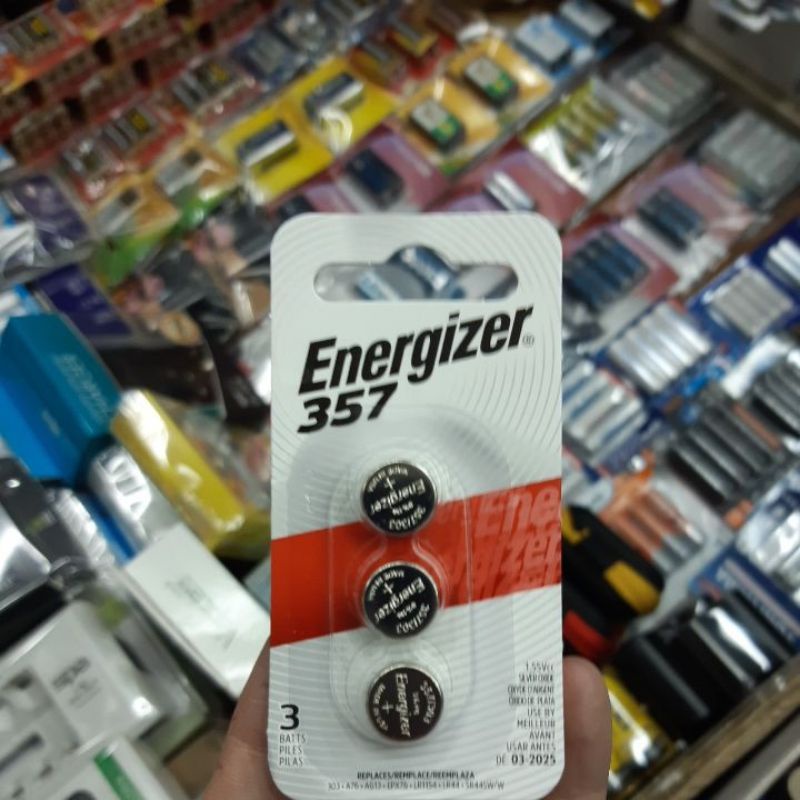 ถ่าน Energizer 357/303, SR44, SR44W/SW 1.55V ของแท้ Made in U.S.A ...