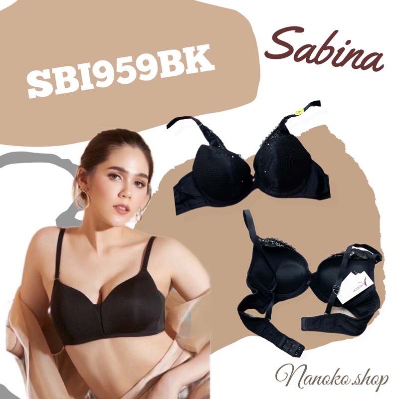 32C,34D,36A,36B เสื้อในซาบีน่า (มีโครง) รุ่น MODERN V รหัส SBI959BK | Shopee Thailand