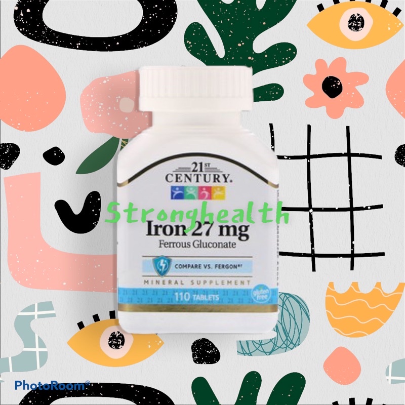 พร้อมส่ง >>> 21st Century, Iron, 27 mg, 110 Tablets เสริมธาตุเหล็ก ...