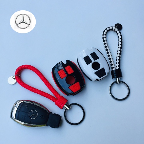 กรอบ-เคส ใส่กุญแจรีโมทรถยนต์ รุ่น เคส-ปุ่มยาง Mercedes BENZ Smart Key ...