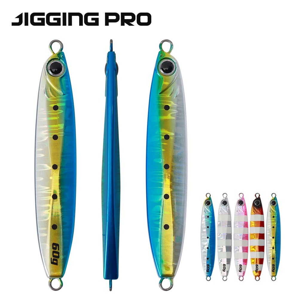 Jiggingpro Coltsiper Jig 35g 45g 60g 80g 100g ช้า Pitch Jigs ตะกั่ว Jigging Lure โลหะ Jig ...
