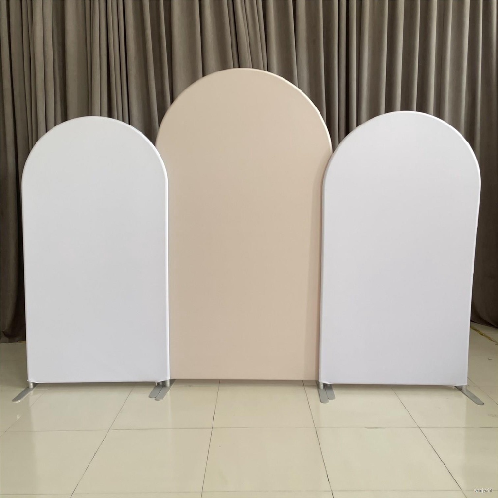 ♀Custom Solid color arch stand and cover backdrop popular party fiesta ...