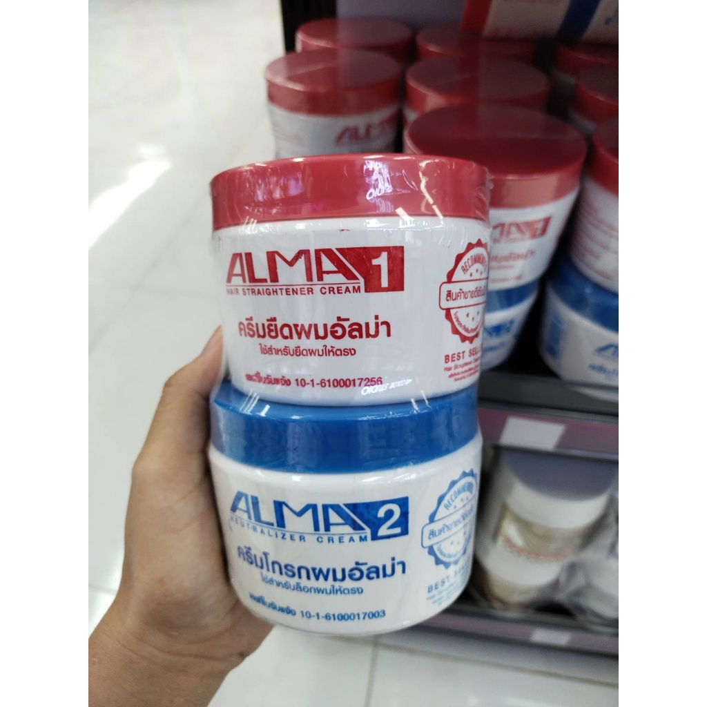 Alma Straightener Cream 300 g. ครีมยืดผม อัลม่า น้ำยายืด /10165 ...