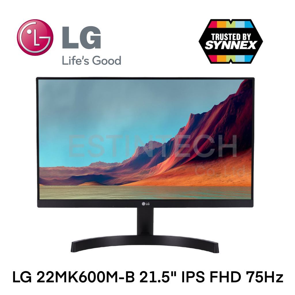 MONITOR (จอมอนิเตอร์) LG 22MK600M-B 21.5'' IPS FHD 75Hz ของใหม่ประกัน 3 ...