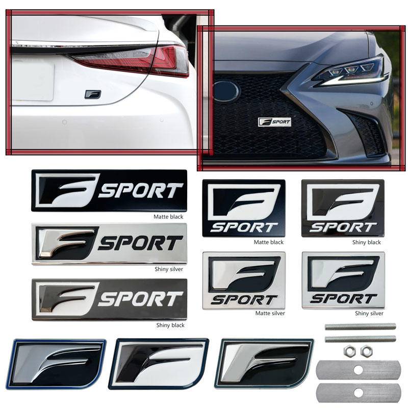 จัดแต่งทรงผมรถสติกเกอร์ F SPORT Decal ด้านหน้า Grille Emblem Badge ...