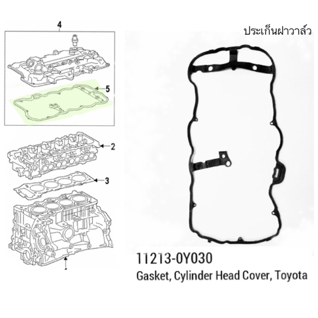 11213-0Y030 ยางฝาวาล์ว โตโยต้า VIOS Sienta ATIV Yaris Avanza 2014 ...