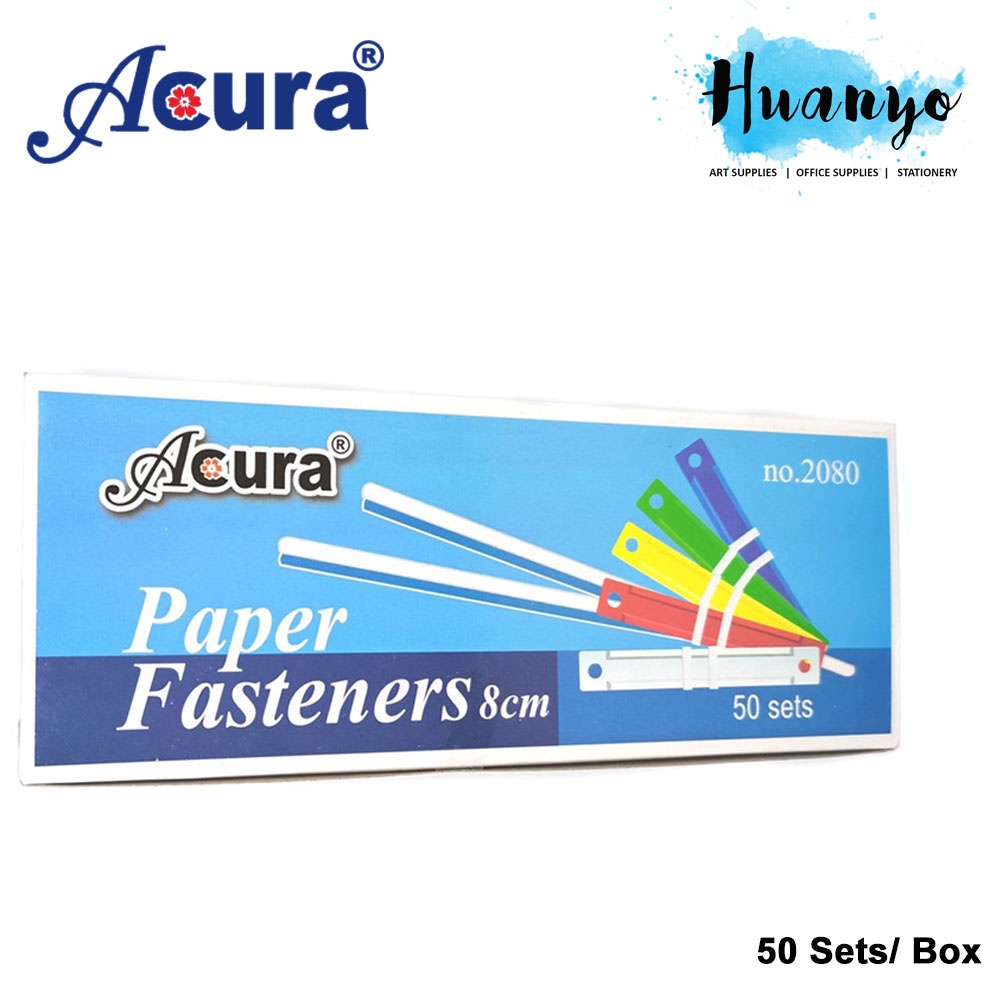 Acura Paper Fasteners 8CM (50 ชุด No. 2080) | Shopee Thailand