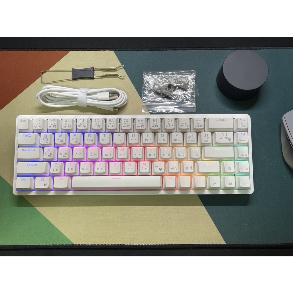 RK-68 Keyboard พร้อมส่งจากไทย รับประกันในไทย 6 เดือน | Shopee Thailand
