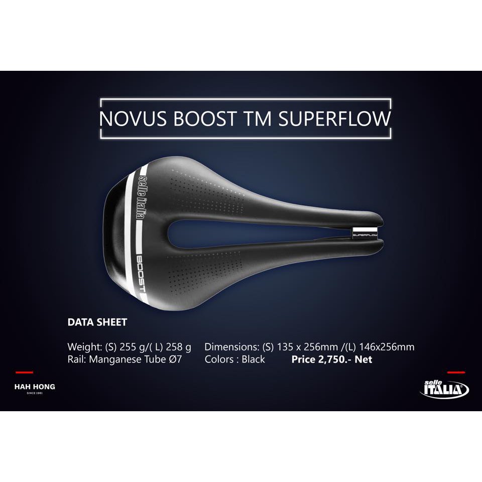 รุ่นขายดี! เบาะ Selle Italia รุ่น Novus Boost TM Superflow รางแมงกานีส ...