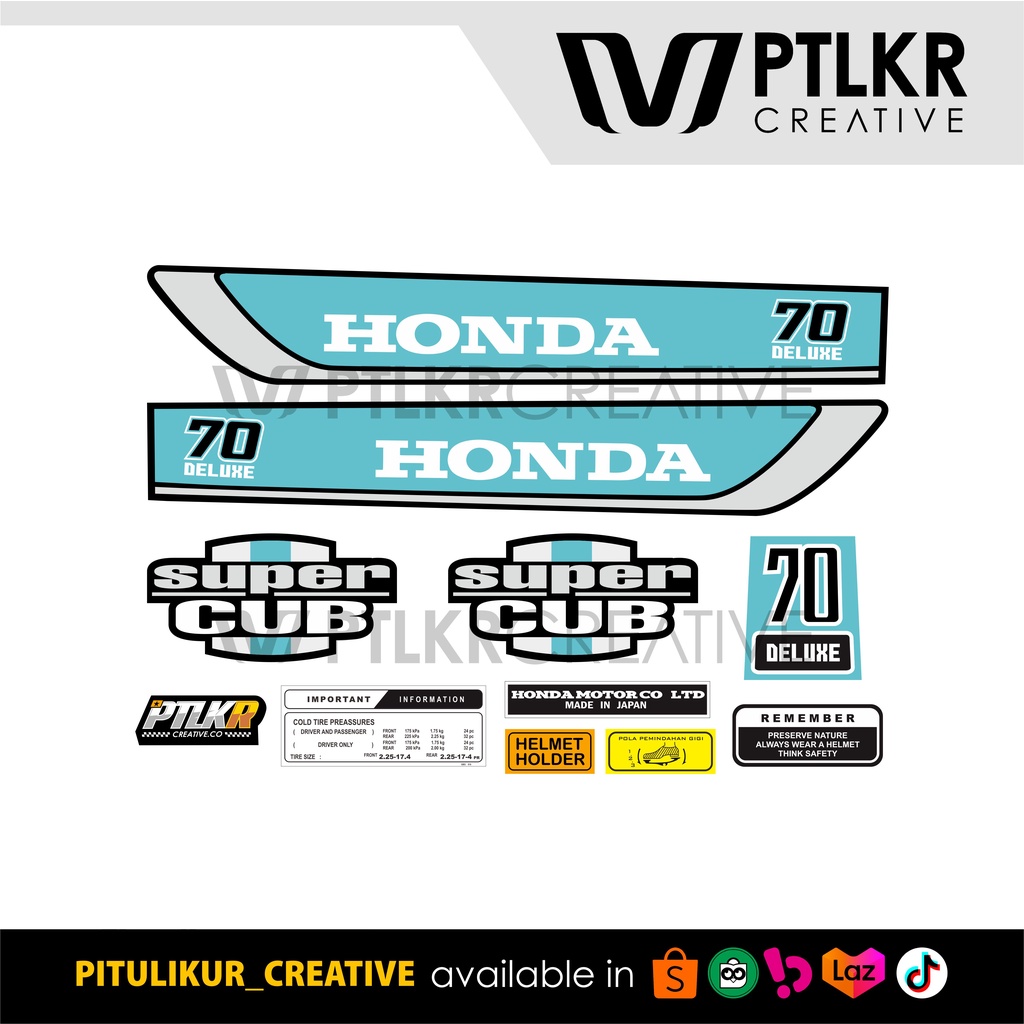สติ๊กเกอร์สตริป C70 Supercub | Shopee Thailand