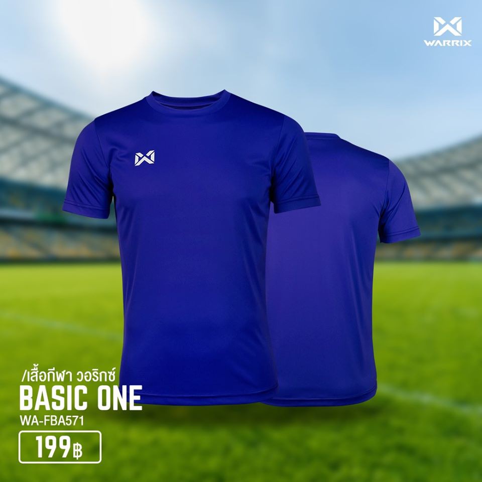 WARRIX เสื้อฟุตบอลคอกลมแขนสั้น BASIC ONE WA-FBA571 | Shopee Thailand