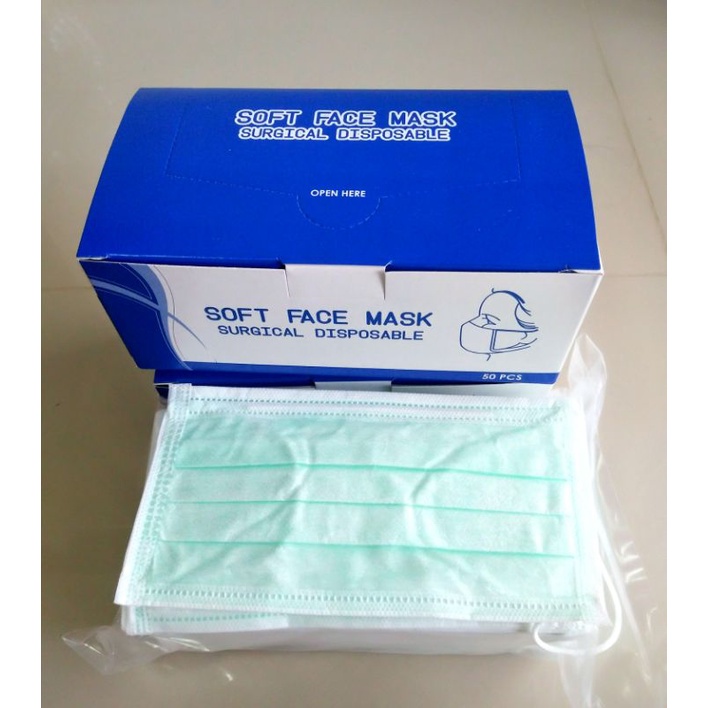 แมส SOFT FACE MASK ของแท้ (สีเขียว) | Shopee Thailand
