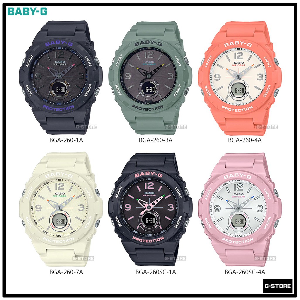นาฬิกา BABY-G รุ่น BGA-260 / BGA-26SC ของแท้ รับประกัน 1 ปี | Shopee ...