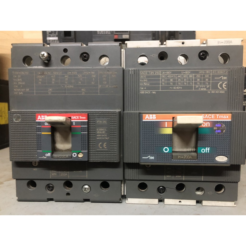ขาย เมน เบรกเกอร์ สามเฟส Main Breaker 3P ABB รุ่น T3N 250 ขนาด 200 Amp ...