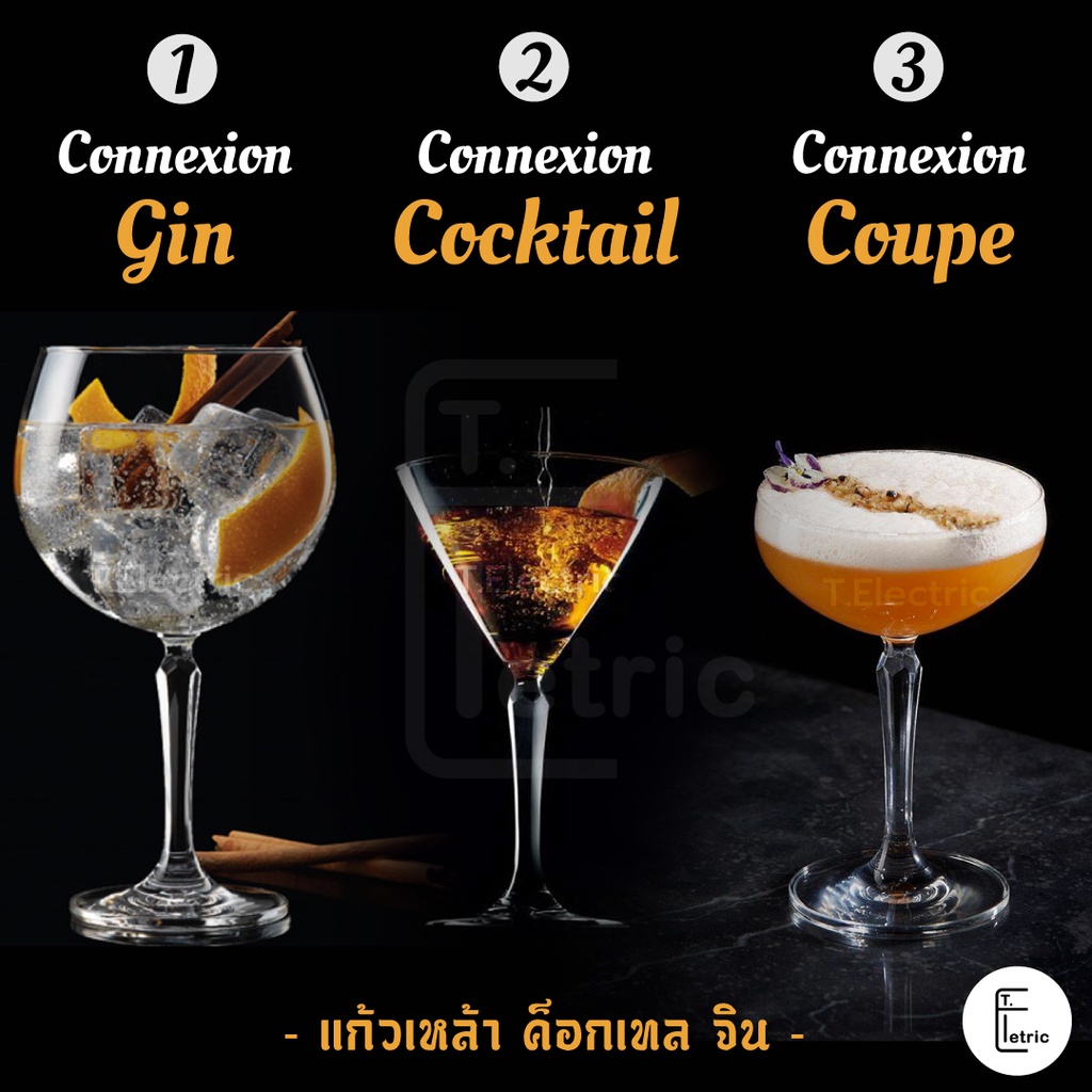 Ocean แก้วค็อกเทล Connexion Cocktail / Gin / Coupe จิน แก้วเหล้า เบียร์ bar glass | Shopee Thailand