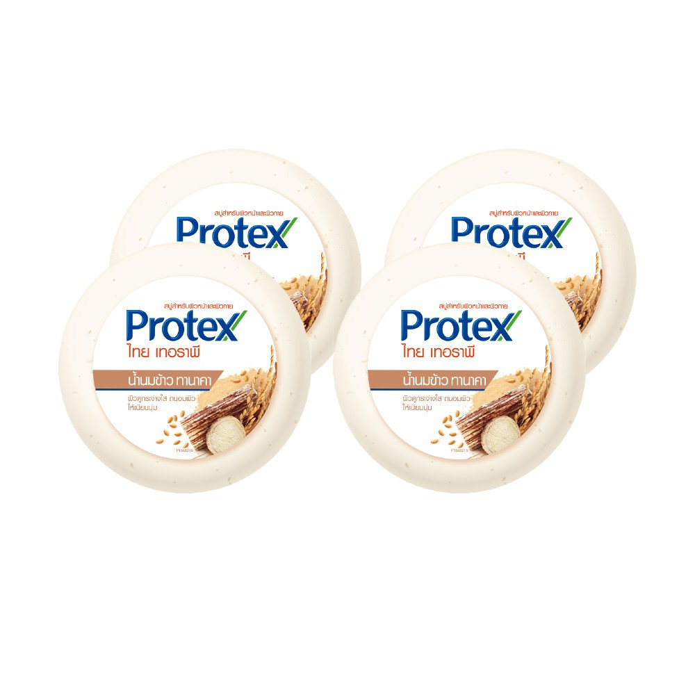 Protex โพรเทคส์ สบู่ก้อน น้ำนมข้าว ทานาคา 130 กรัม แพ็ค 4 | Shopee Thailand