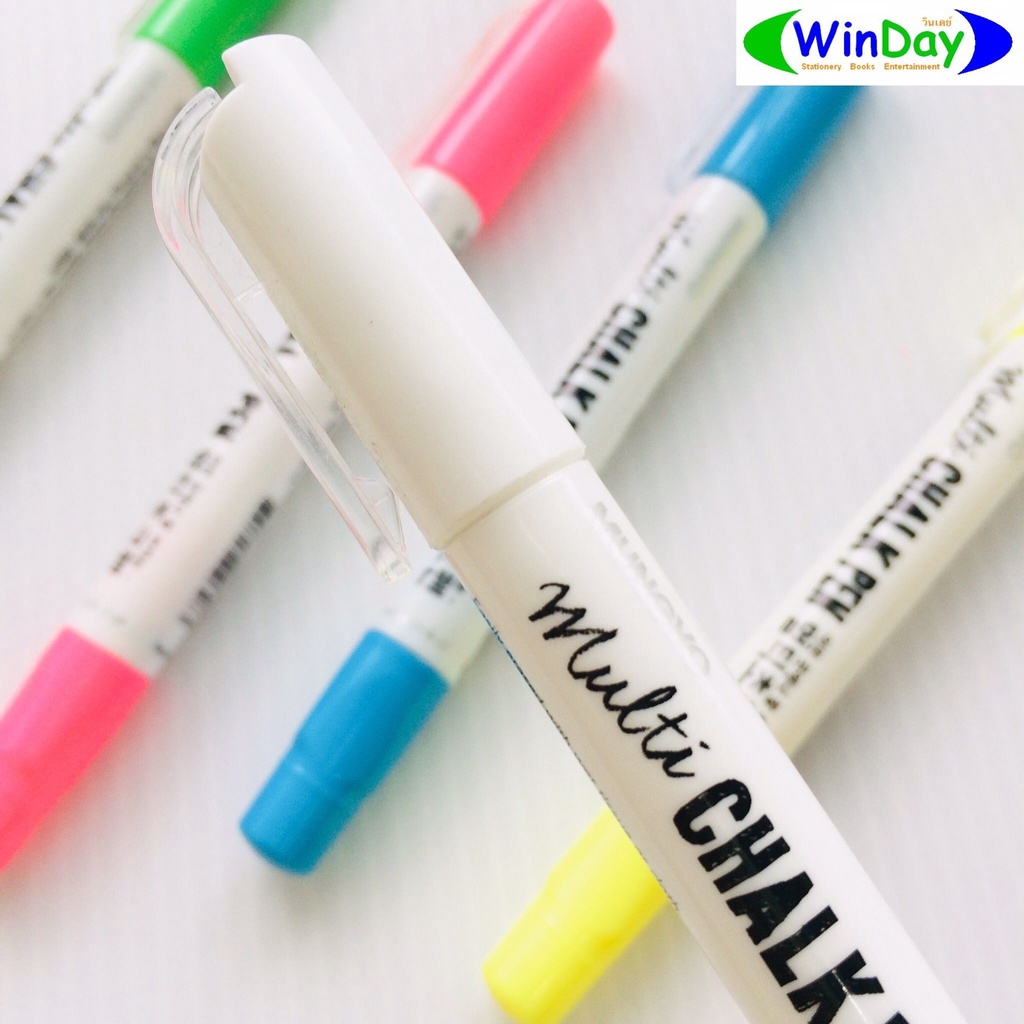ปากกา ปากกาชอล์ค MUNGYO ปากกาชอล์ค 5สี Multi CHALK PEN | Shopee Thailand