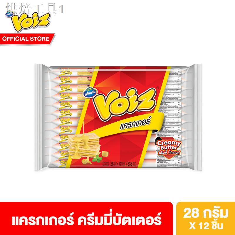 ☃℗Voiz Cracker Creamy Butter 28 g (12 pcs.) วอยซ์ แครกเกอร์ ครีมมี่บัต ...
