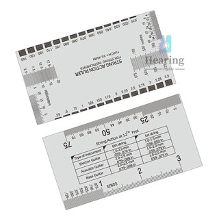 Stainless Steel Guitar String Action Ruler String Pitch Ruler Guitar ...