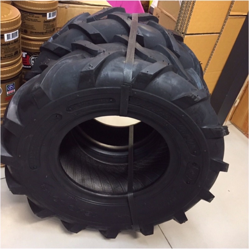 ยางรถไถ ลายก้างปลา(ราคาต่อ1เส้น) DEESTONE รุ่นD407 ขนาด16X6.50-8 ...