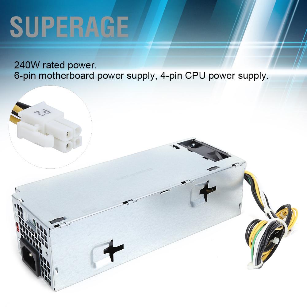 พาวเวอร์ซัพพลาย 6Pin+4Pin 240W เหมาะสําหรับ Dell Vostro 3667 3668 3669 ...
