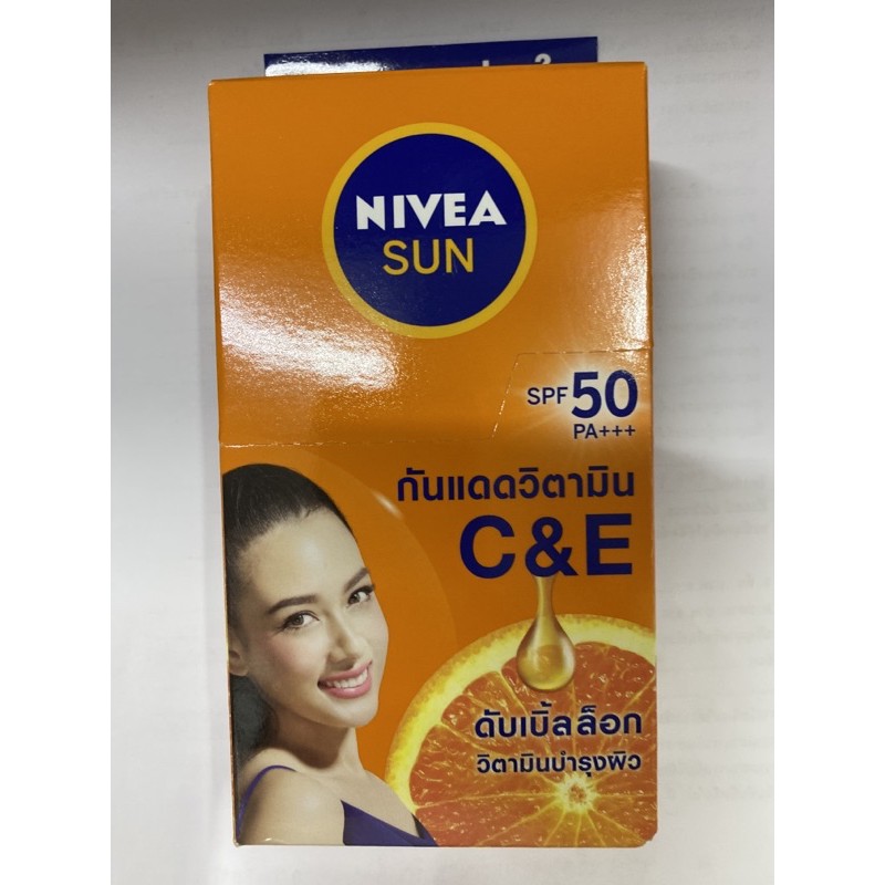 Nivea Sun C&E SPF50 PA+++ 7ml. นีเวียซันเฟส ซีแอนด์อี SPF50 PA+++ ขนาด ...