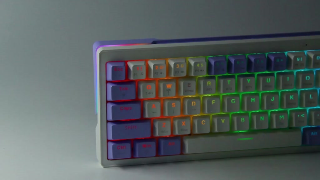 Zifriend ZA63pro คีย์บอร์ดไร้สาย Mechanical Keyboard 63ปุ่ม คีย์บอร์ด ...