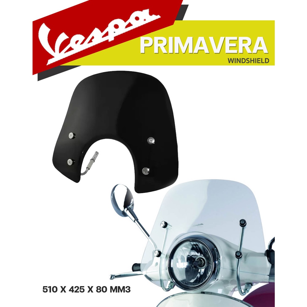 RENZO ชิวหน้า Vespa S Sprint Primavera GTS 250 300 150 ชิวบังลม ชิวกัน ...