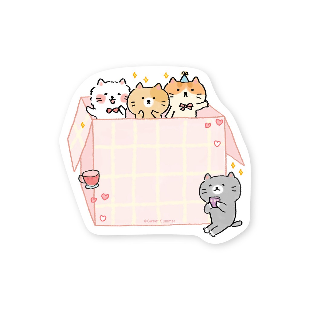 สวีทซัมเมอร์ : กระดาษอวยพร : ชุดที่ 1 : ลาย Little Amiko / Cat Company ...