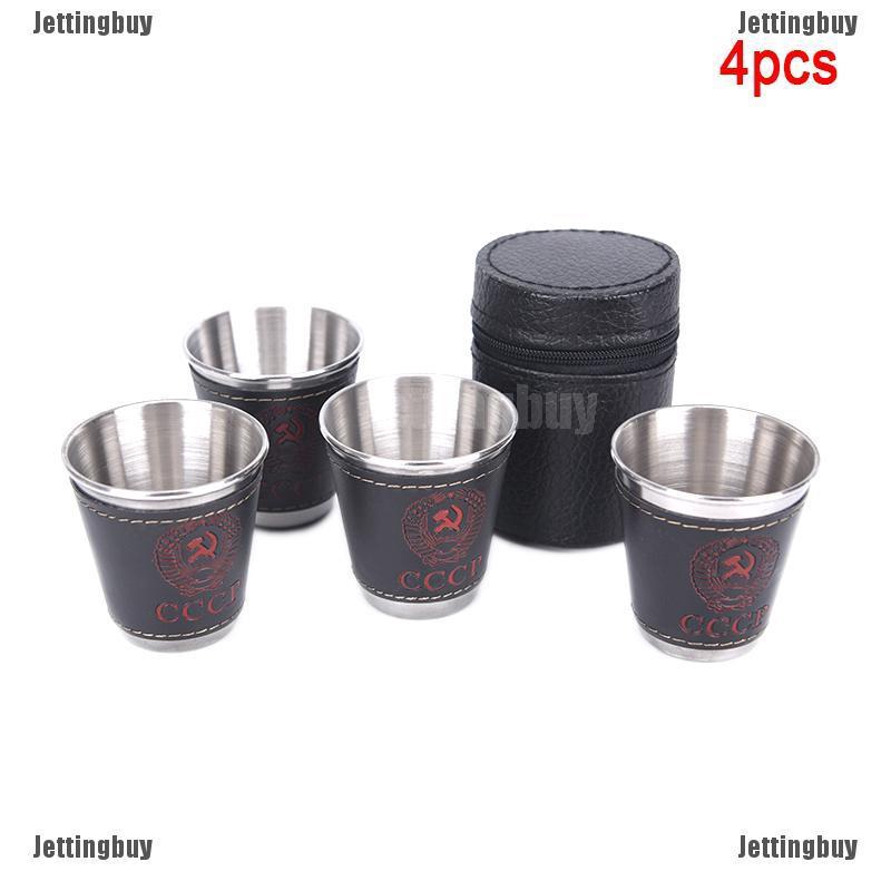 Jtth ชุดถ้วยปิกนิก สเตนเลส ขนาด 70 มล. สําหรับตั้งแคมป์กลางแจ้ง 4 ชิ้น ...