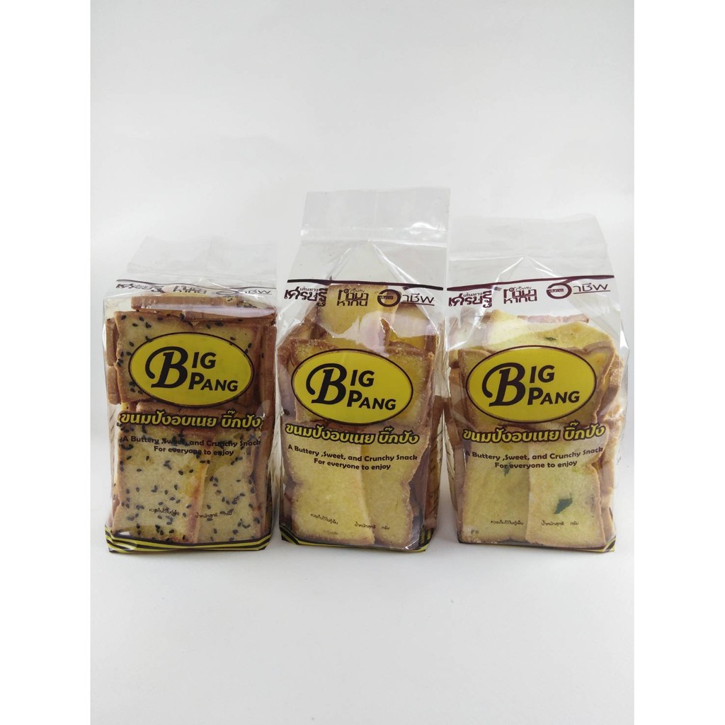 ฺBig Pang บิ๊กปัง ขนมปังกรอบอบเนย | Shopee Thailand