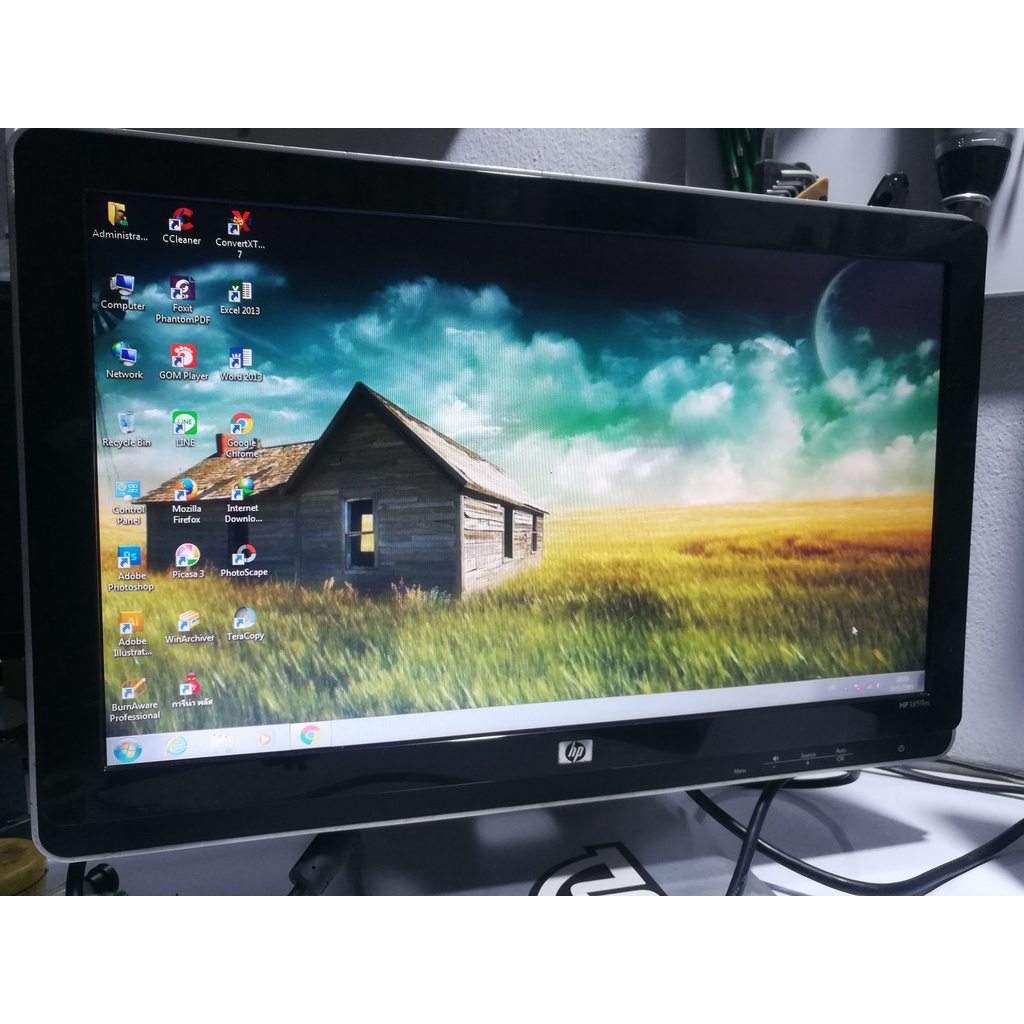 Monitor HP 1859m LCD 18.5" พร้อมสาย Power และสาย DVI | Shopee Thailand