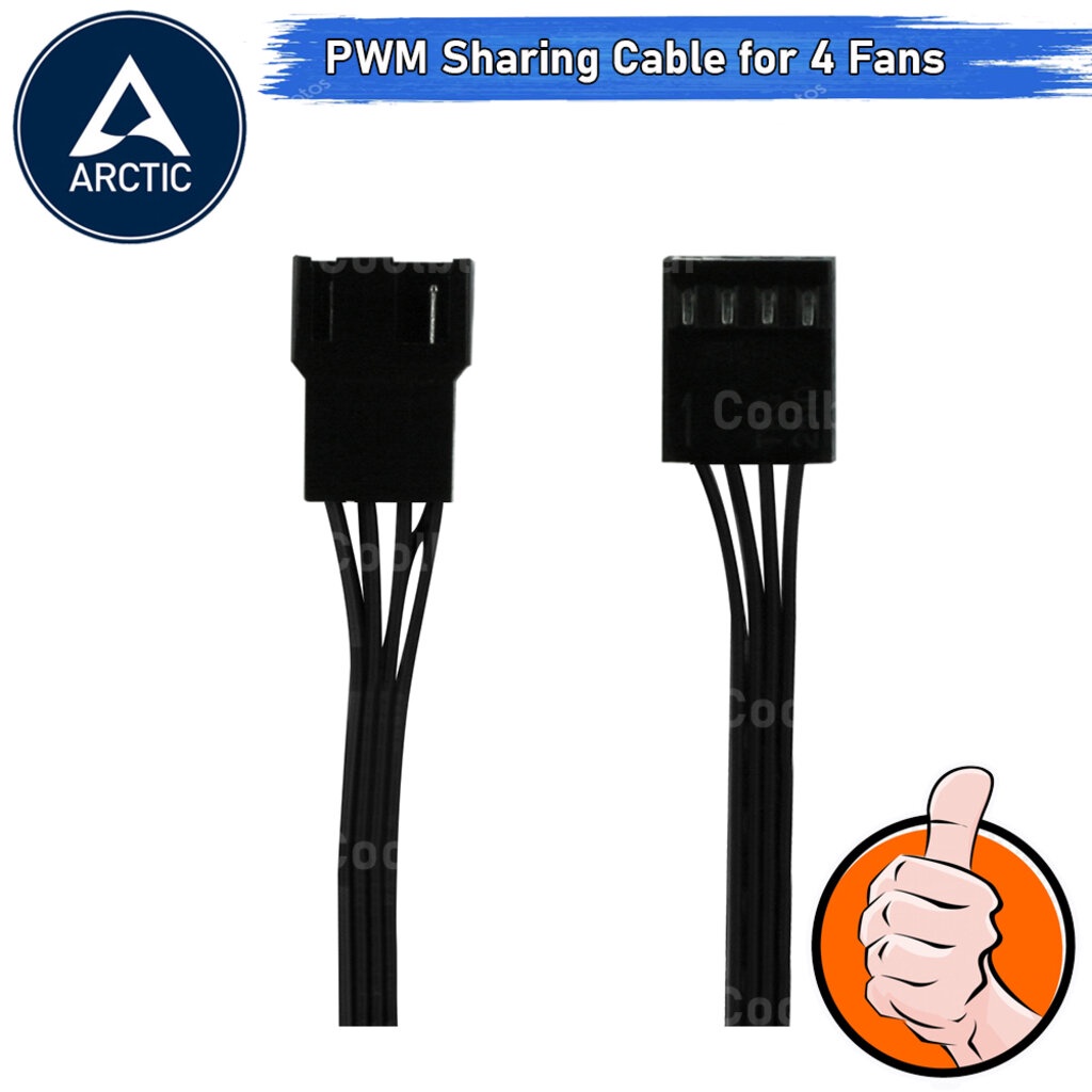 [CoolBlasterThai] Arctic 4-Pin PWM Fan Splitter Cable (PWM Sharing ...