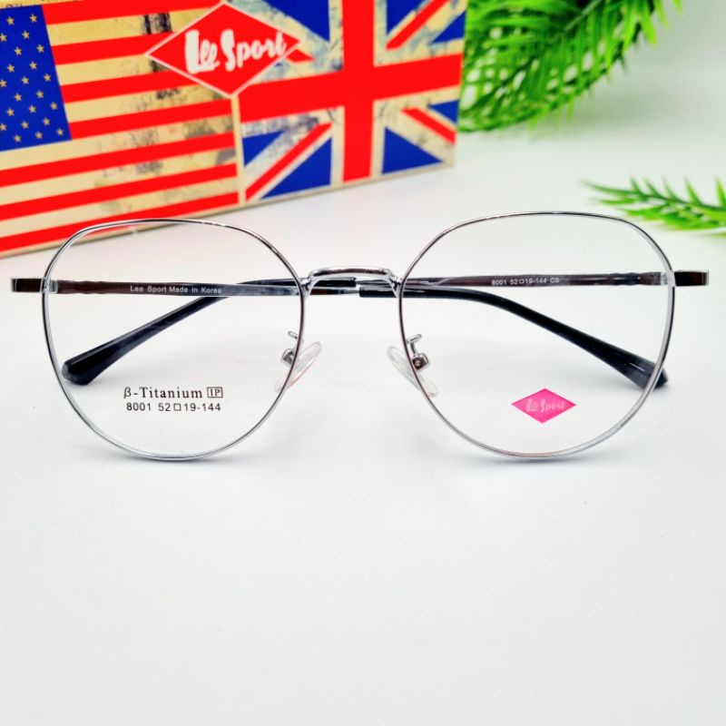 กรอบแว่นวัยรุ่นแฟชั่น B-Titanium รุ่น8001สามารถนำไปเปลี่ยนเลนส์สายตาได้ รับตัดแว่นตา | Shopee ...