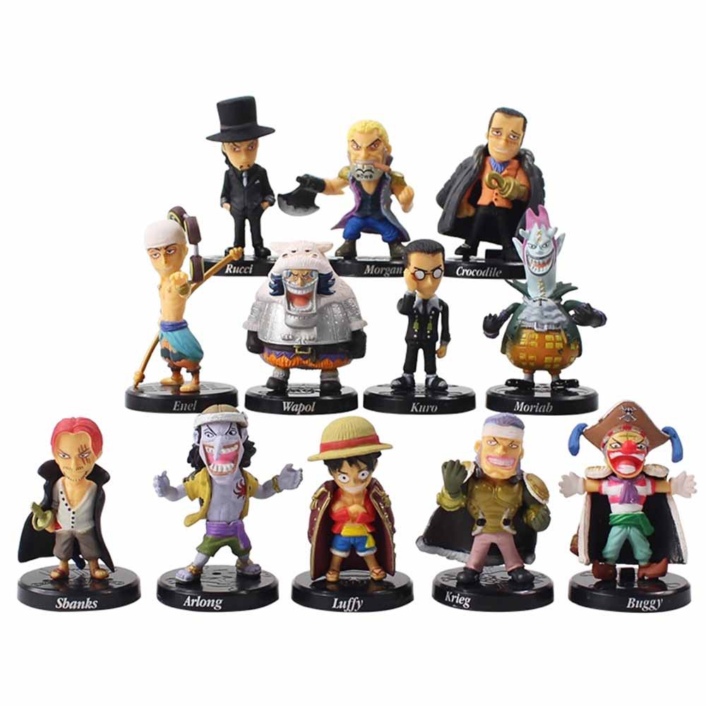 โมเดลฟิกเกอร์ PVC อนิเมะ One Piece Luffy Sabo Shanks Lucci Crocodile ...