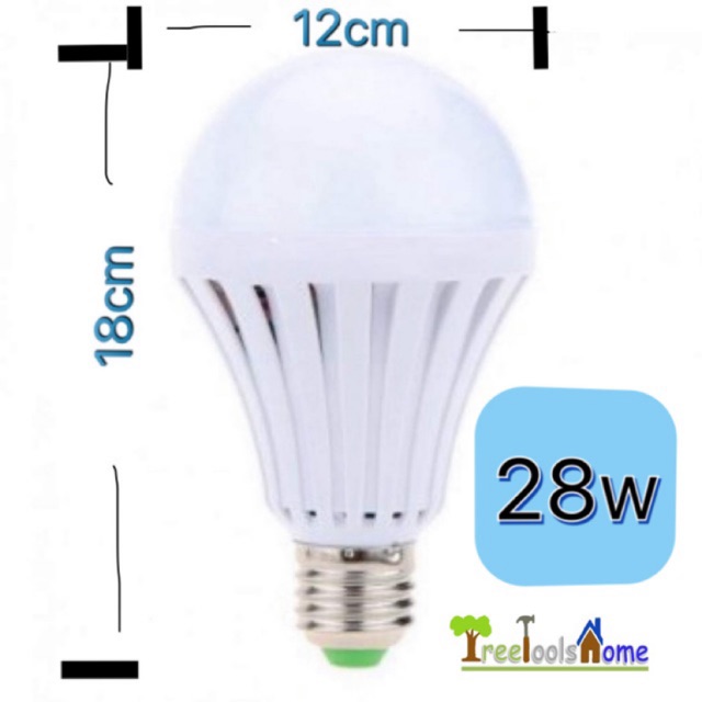 หลอดไฟLED Bulb 28W ขั้วE27 หลอดปิงปอง (Daylight แสงขาว) | Shopee Thailand