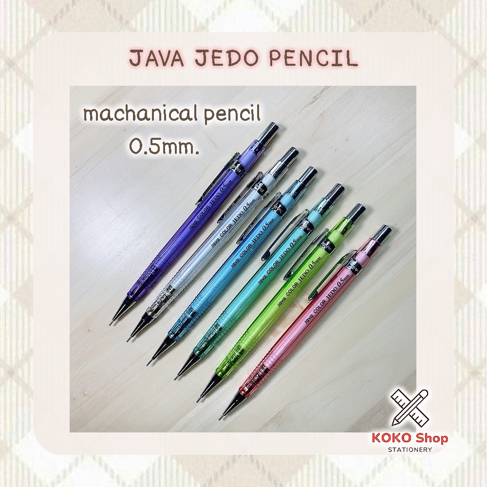 Java Jedo Color Mechanical Pencil 0.5mm. -- จาวา เจโด รุ่น ปลอกสีใส ...