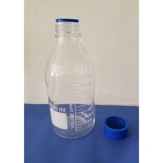 ขวดสารเคมี ขวดดูแรน ขนาด 1000mL ,Reagent bottle size 1000mL,Duran ...