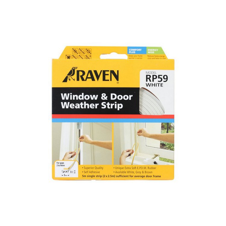 ซีลยางประตู RAVEN RP 59 WH 9-4MM WH | RAVEN | RP 59 WH สินค้าอุปกรณ์ ...