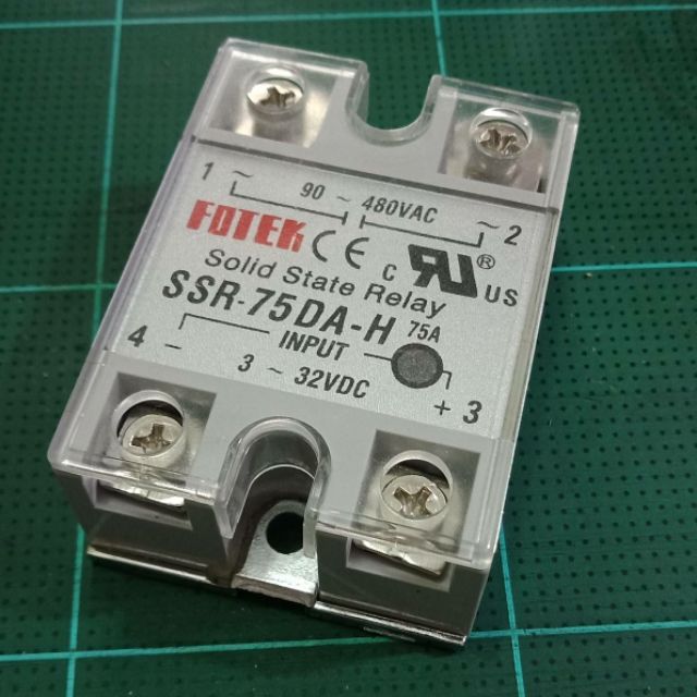 SSR-75DA-H โซลิส สเตทรีเลย์ 75A 90-480VAC พร้อมส่ง | Shopee Thailand