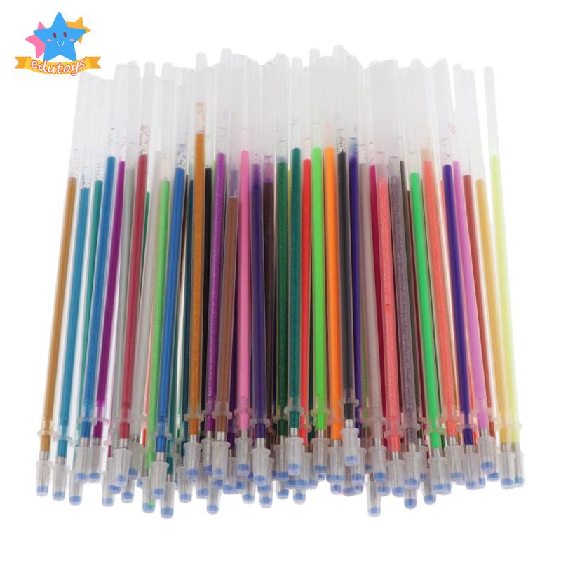 60X Glitter Gel Pen Refills Ink Markers Replacement Fluorescent ...