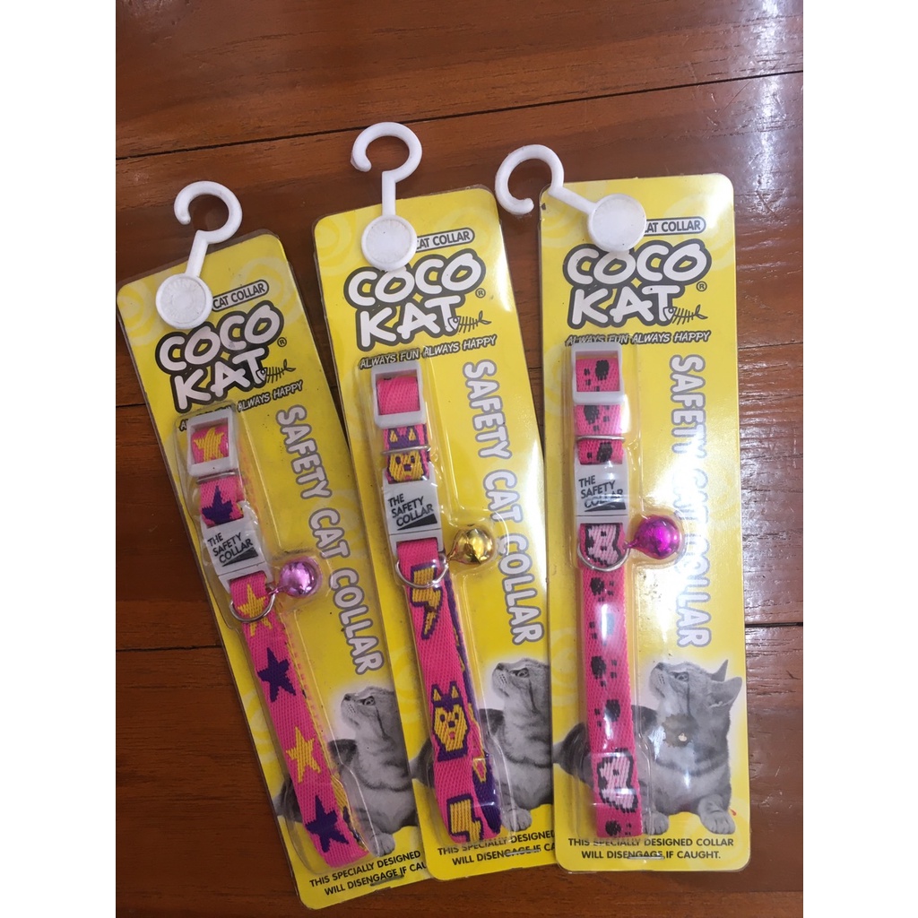 ปลอกคอแมว COCO KAT คละลาย 1 ชิ้น**ส่งด่วนเคอรี่** | Shopee Thailand