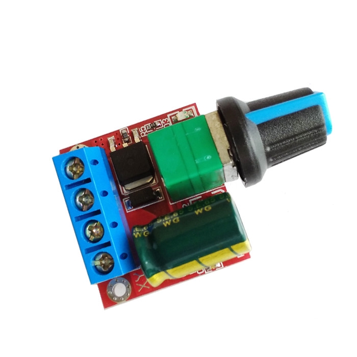 Mini 5A 90W PWM DC Motor Speed Controller Module DC-DC 5V-35V Adjustable Regulator Control ...
